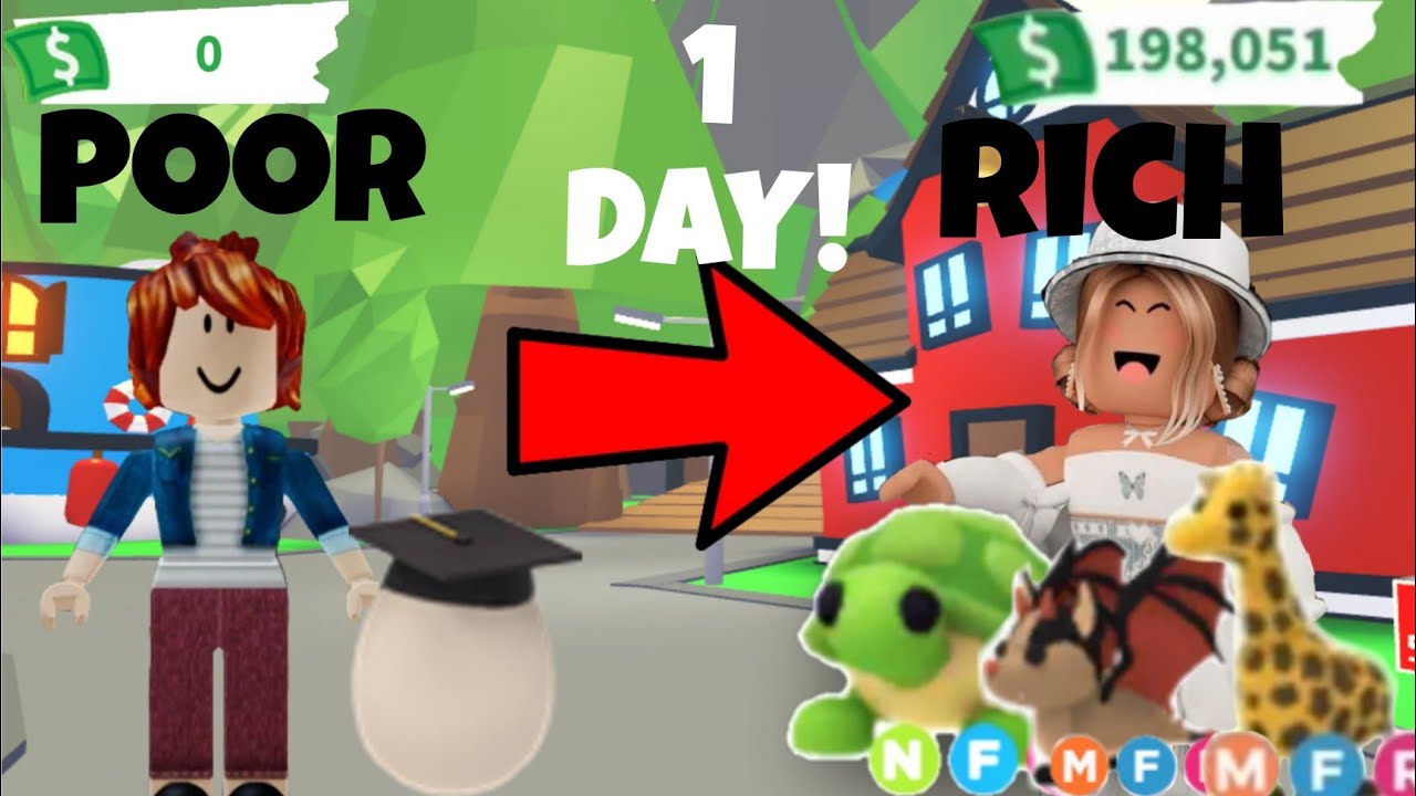 POOR to RICH challenge in ADOPT ME!! you will NOT believe what I got ...