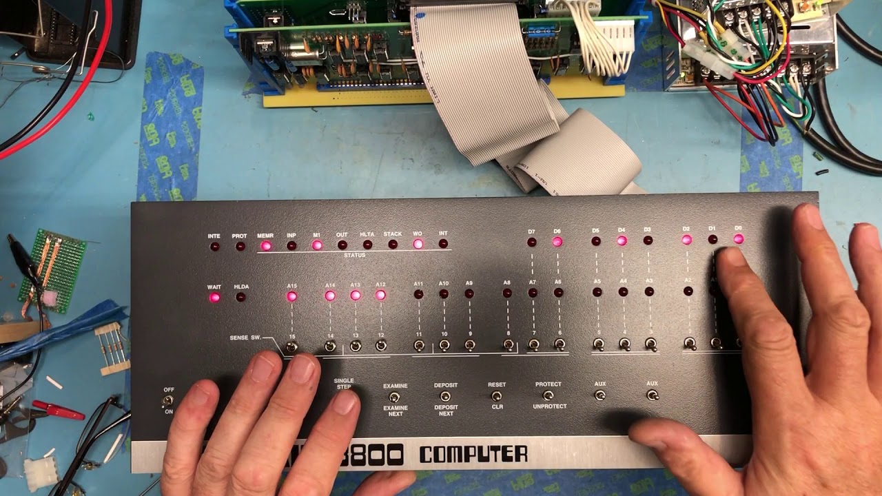 Altair 8800 - Part 16 - Testing with a memory card - STB364 - YouTube