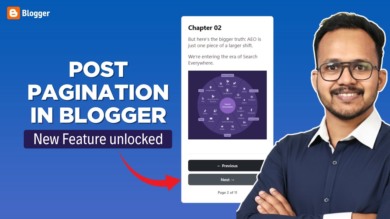 How to Enable Pagination in Blogger Blog Posts | New Blogger Update (2025) 🔥 - YouTube