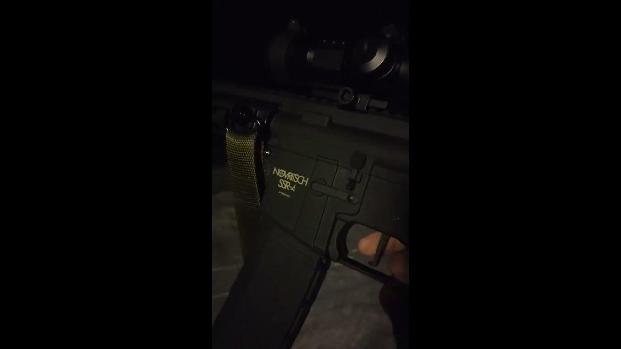 Airsoft Novritsch SSR4 + Acetech Blaster - YouTube