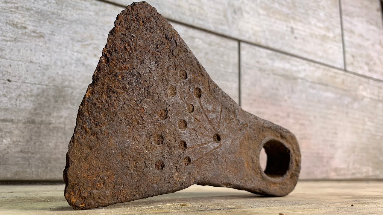 Restoration of a Rusty Adze with an Ancient Pattern! What do the Secret ...