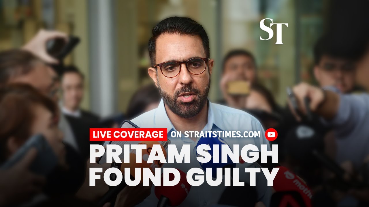 [LIVE] Pritam Singh speaks to media after being fined $14,000 for lying ...