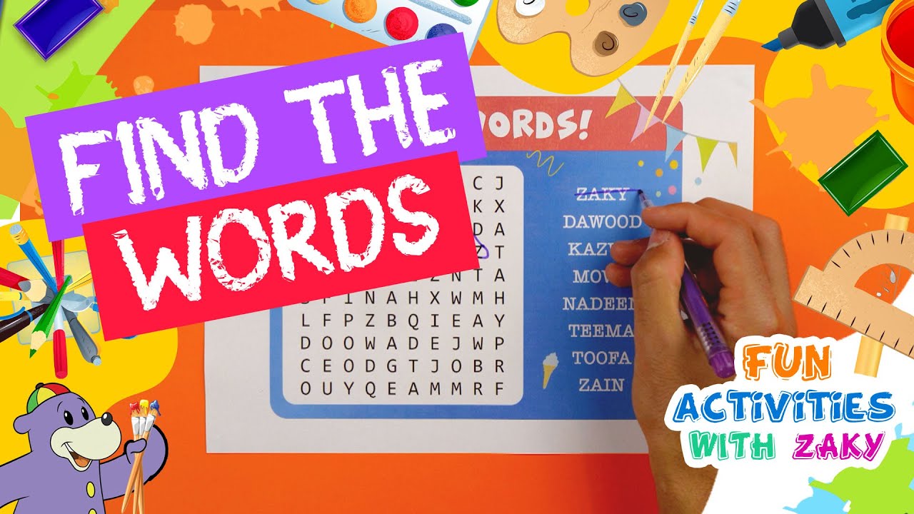 Find The Words - Zaky & Friends - YouTube