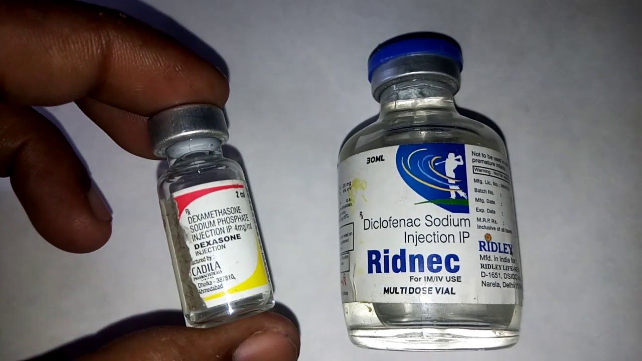 Rx_Diclofenac sodium injection +Dexasone injection ( quick relief pain ...