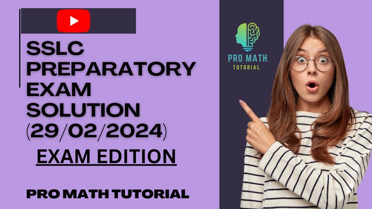 SSLC PREPARATORY MATHEMATICS 2024 SOLUTION - YouTube