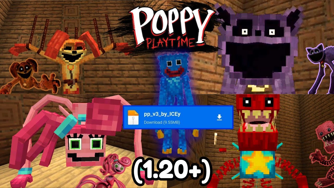 How To Download POPPY PLAYTIME Add-on in Minecraft | How To Import ...