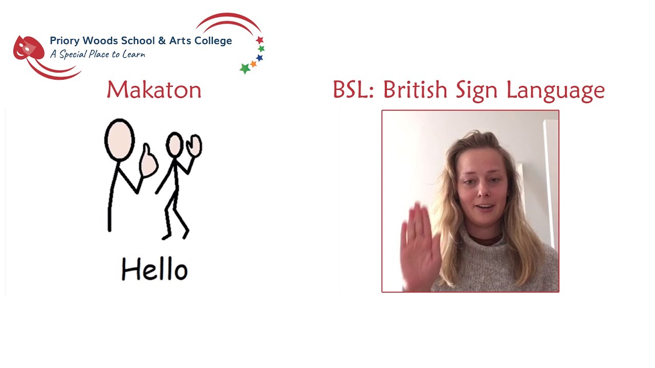 Makaton / BSL - Hello - YouTube