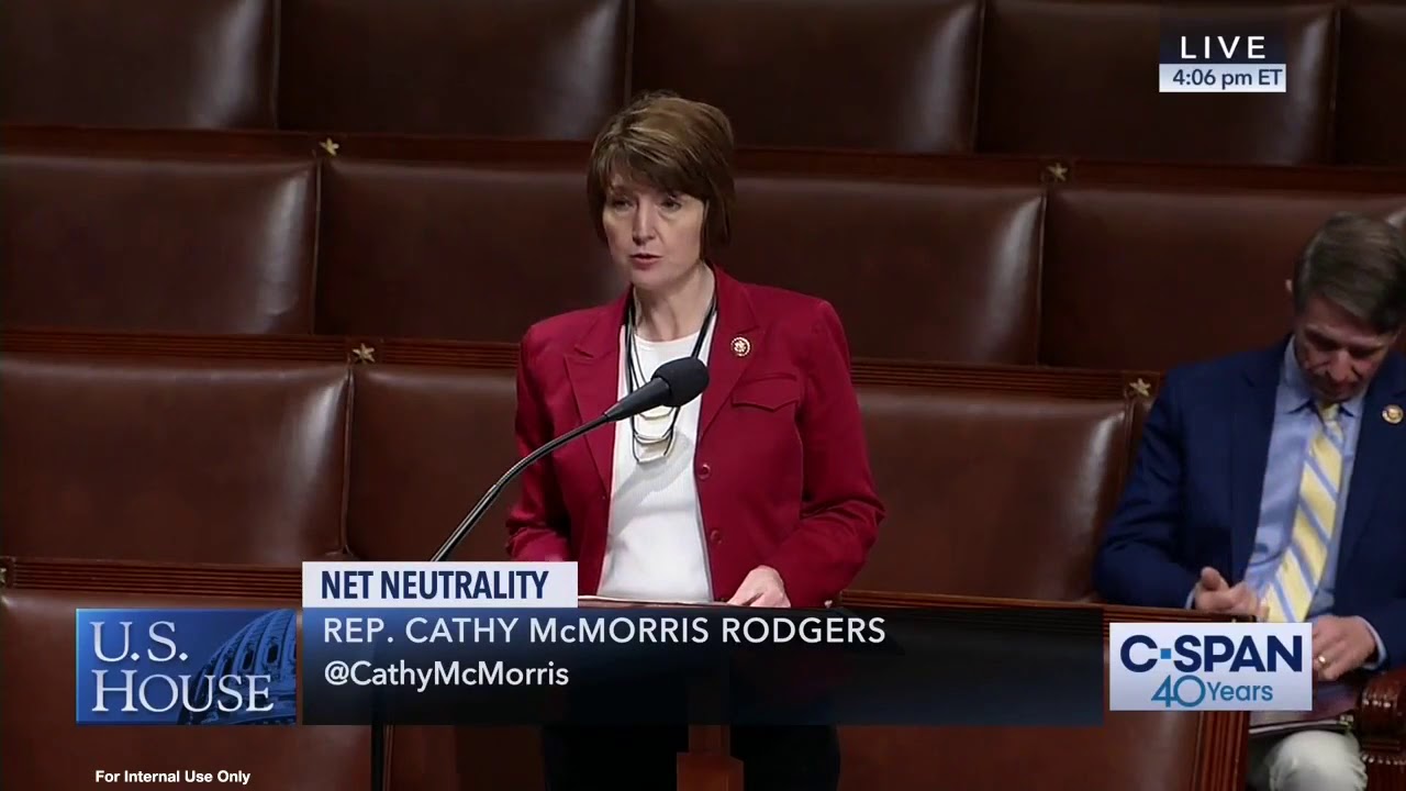 McMorris Rodgers speaks in support of bipartisan approach to net ...