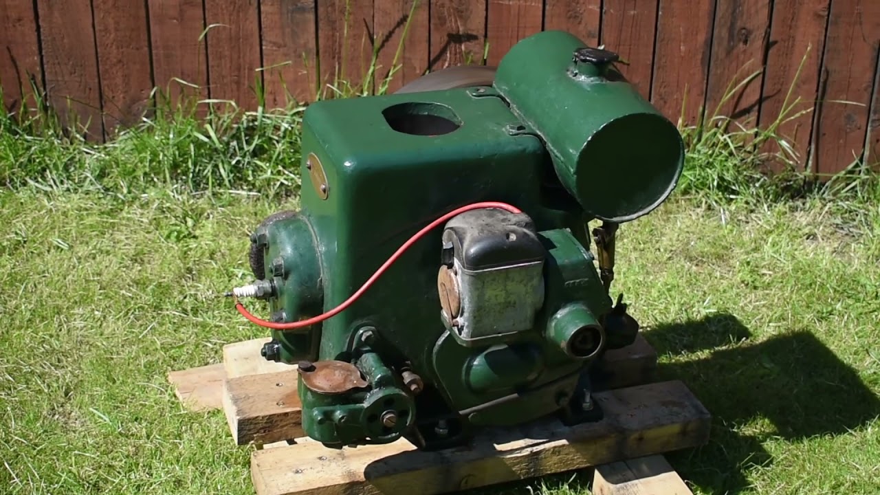 Ruston PB stationary engine - YouTube