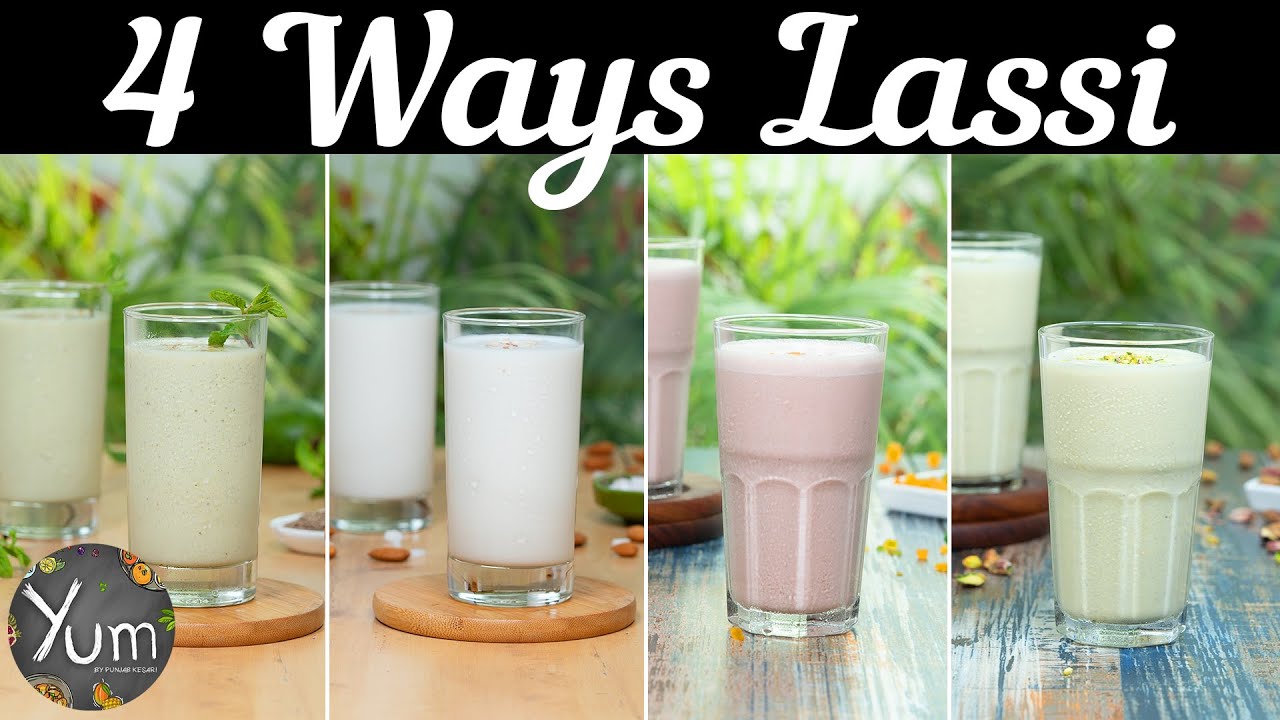 Aam Panna Lassi, Tender Coconut Lassi, Paan Lassi And Kesar Pista Lassi ...