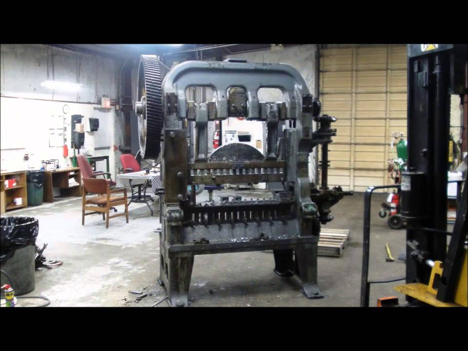 Repair-rebuild of a forming press (Bliss transfer press #3015, bullet ...