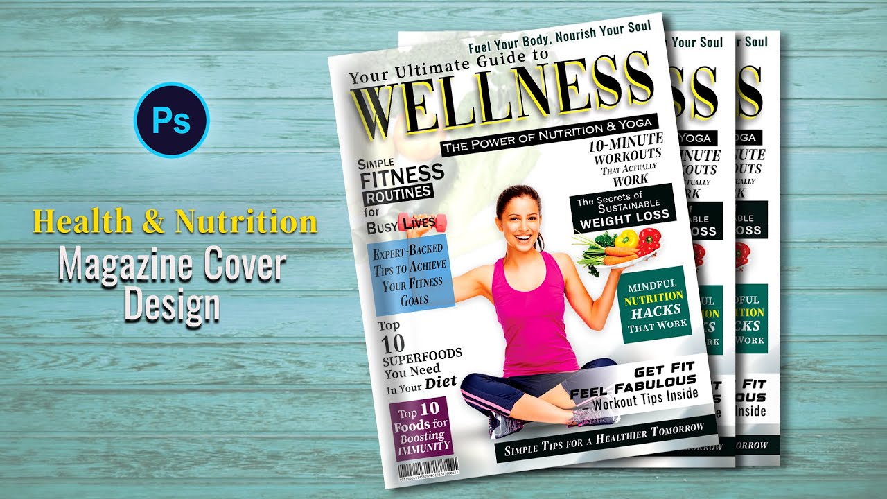 Magazine Cover Page Design For Health Nutrition | Fitness Magazine ...