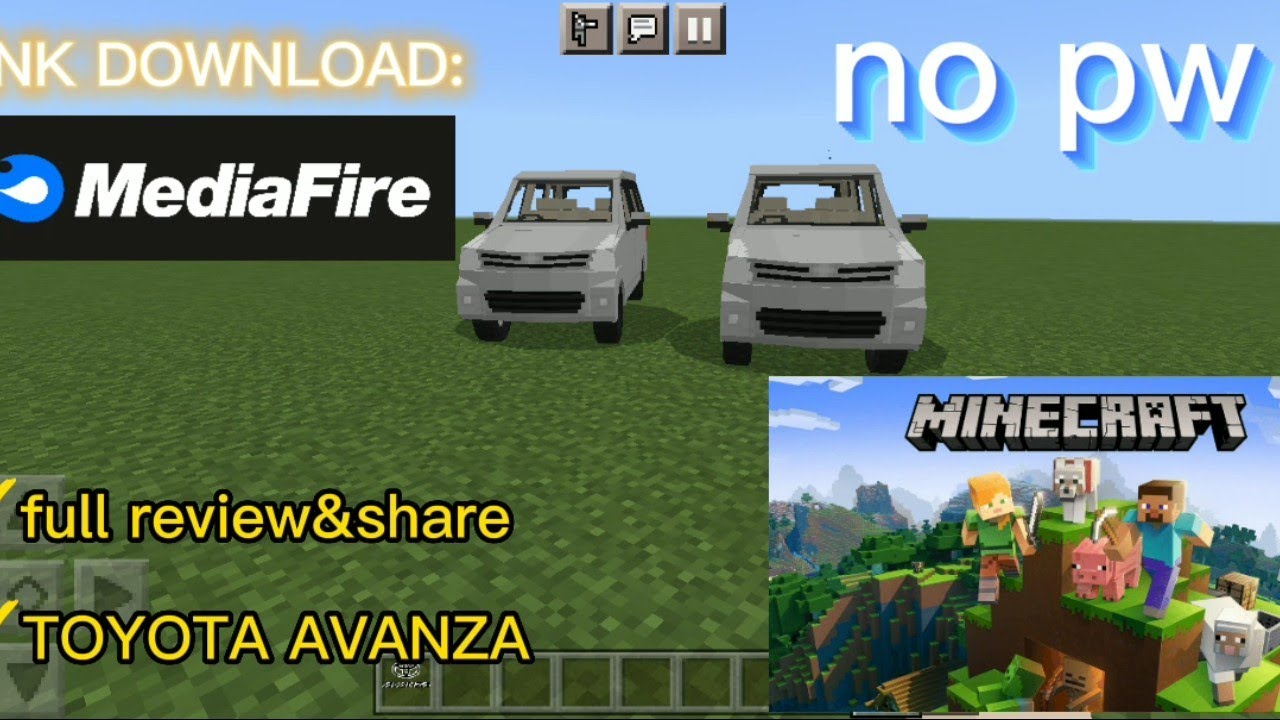 share addon toyota avanza di minecraft - YouTube