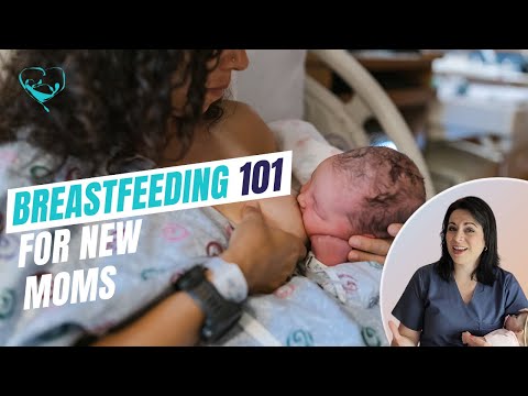 How to POSITION and LATCH a newborn for breastfeeding (twins as well!)