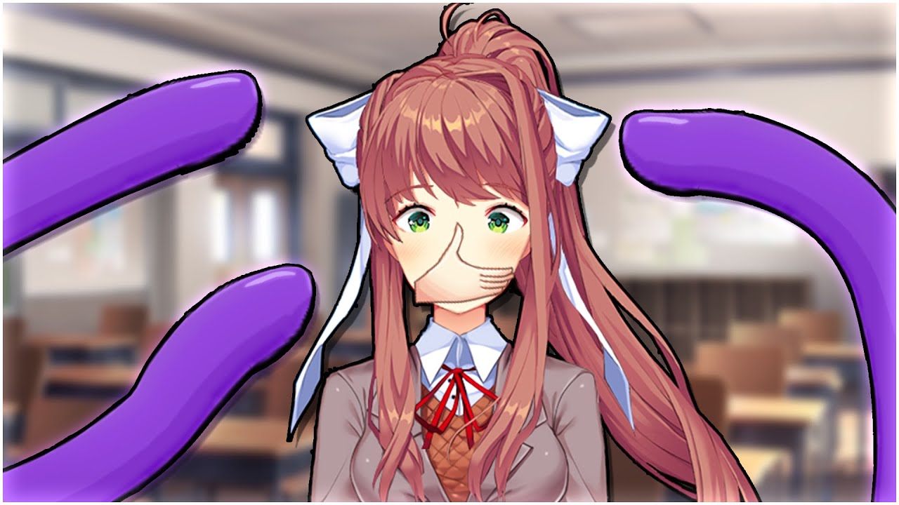 Monika gets special attention from animated magic floating hands. - YouTube