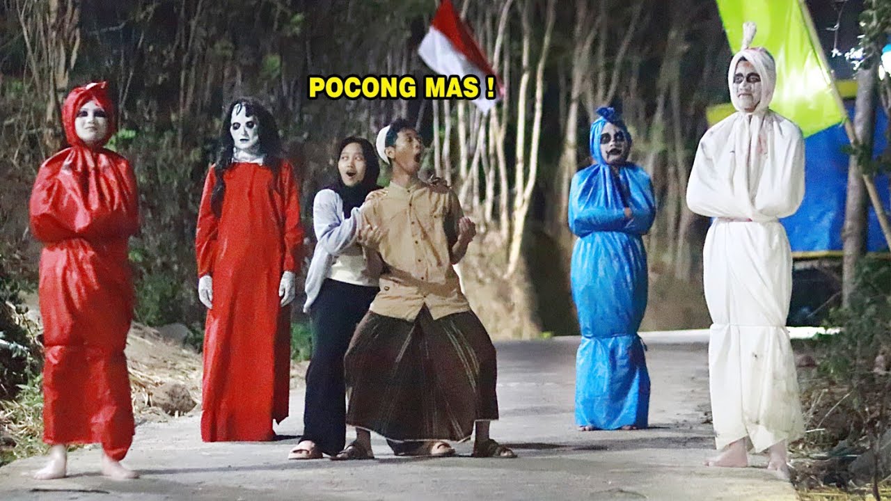 Apes 🤣 Prank Pocong dihantuin Pocong beneran ? horor lucu 🤣🙏 - YouTube