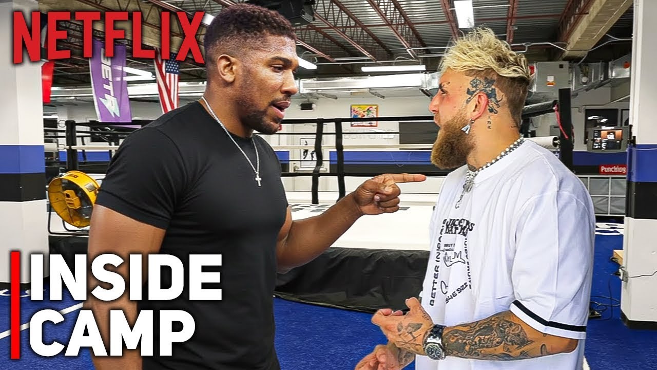 INSIDE CAMP: Anthony Joshua STORMS Into Gym Where Jake Paul Was ...