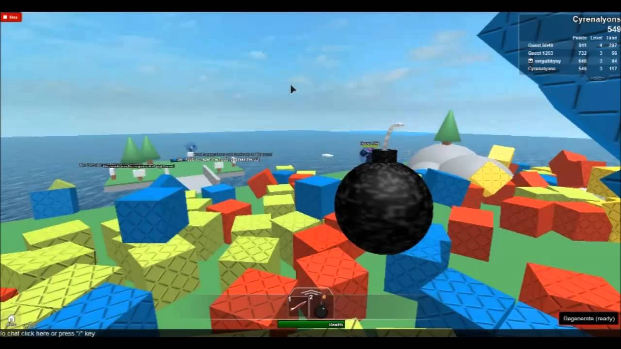 ROBLOX - Destroy The Giant Noob! - YouTube