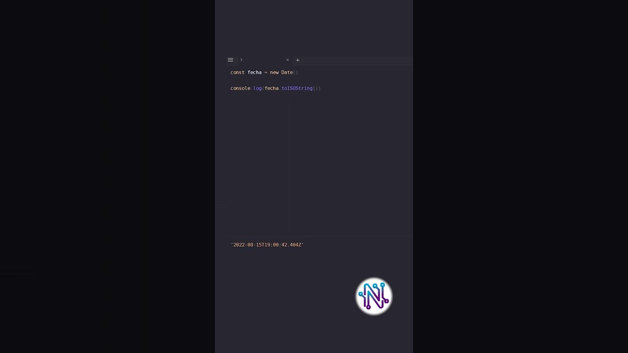 Metodo Date ToISOString JavaScript YouTube Metodo Date ToISOString JavaScript YouTube