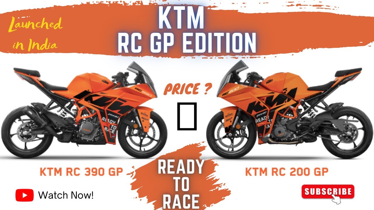 KTM RC GP Edition Launched | All New Colours | Throttle Thump - YouTube