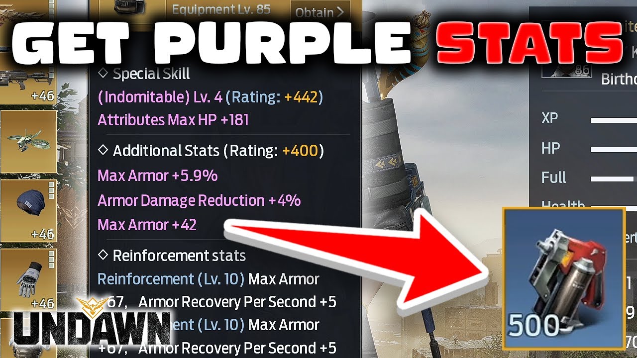 THIS IS HOW YOU GET PURPLE STATS! - Undawn - YouTube
