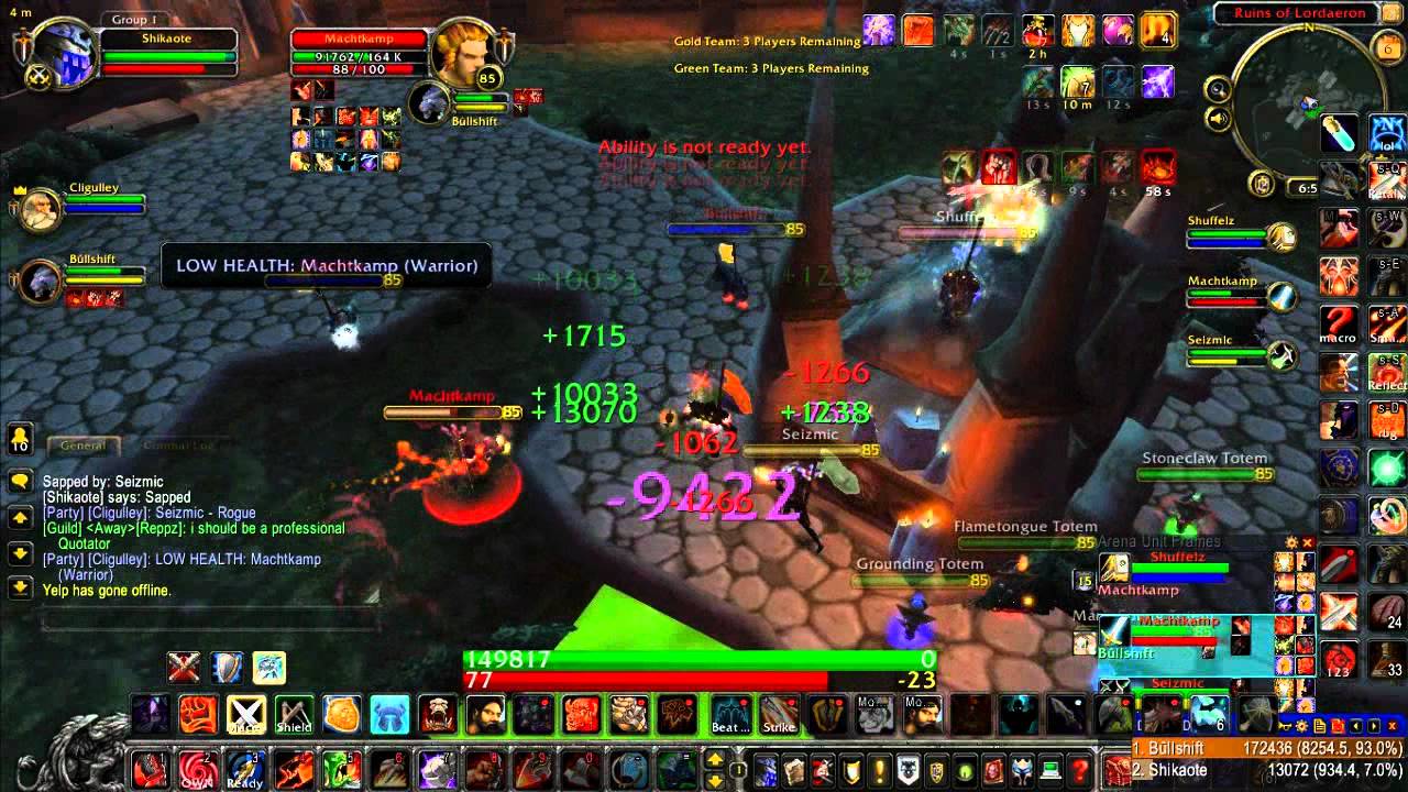 Shikaote - "The SHIK STORM" Fury Warrior PVP 2vs2 & 3vs3 Arena WoW 85 ...