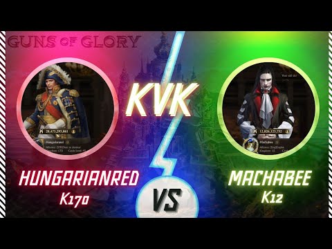 Guns of Glory Kvk (Hungarianred k170 Vs Machabee k12) - YouTube