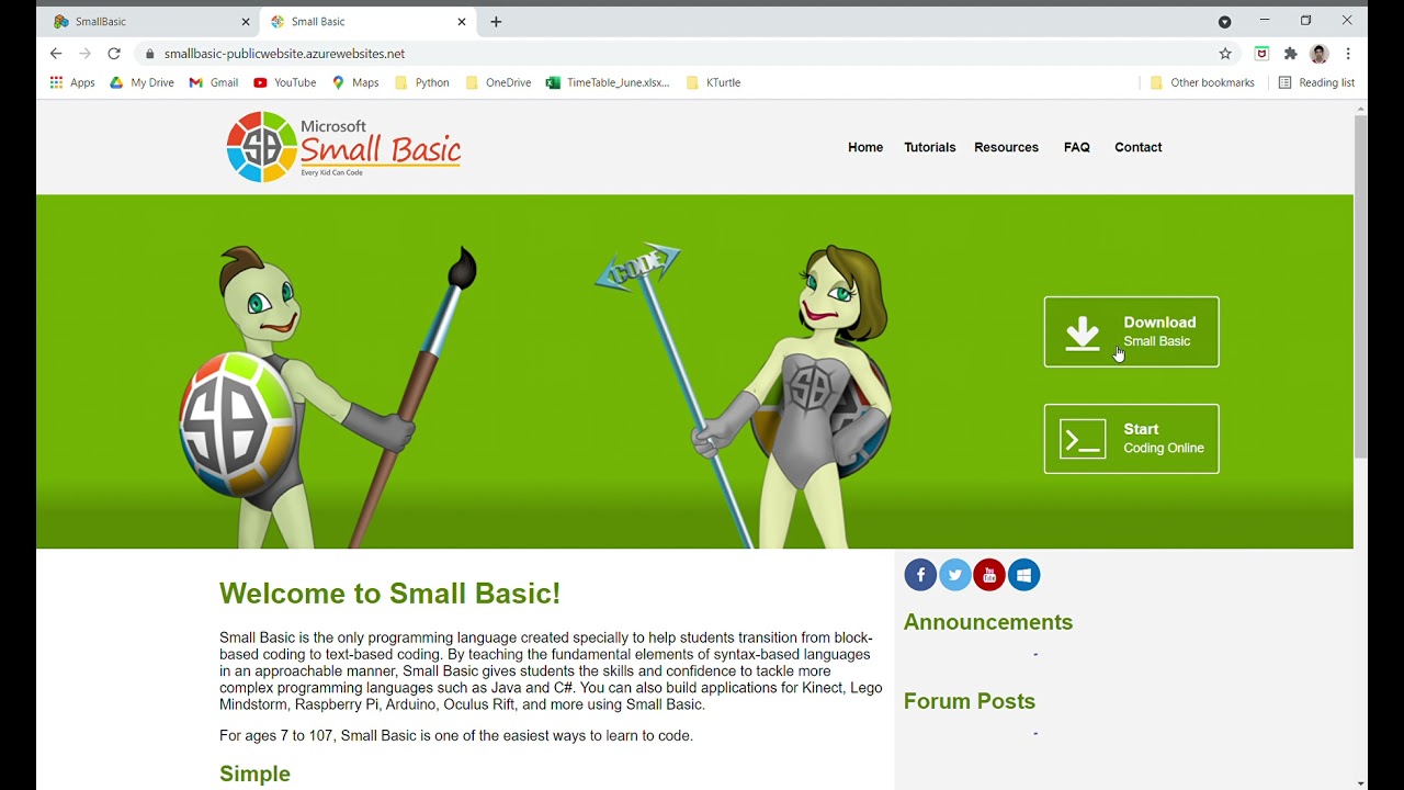 How to download Microsoft small basic - YouTube