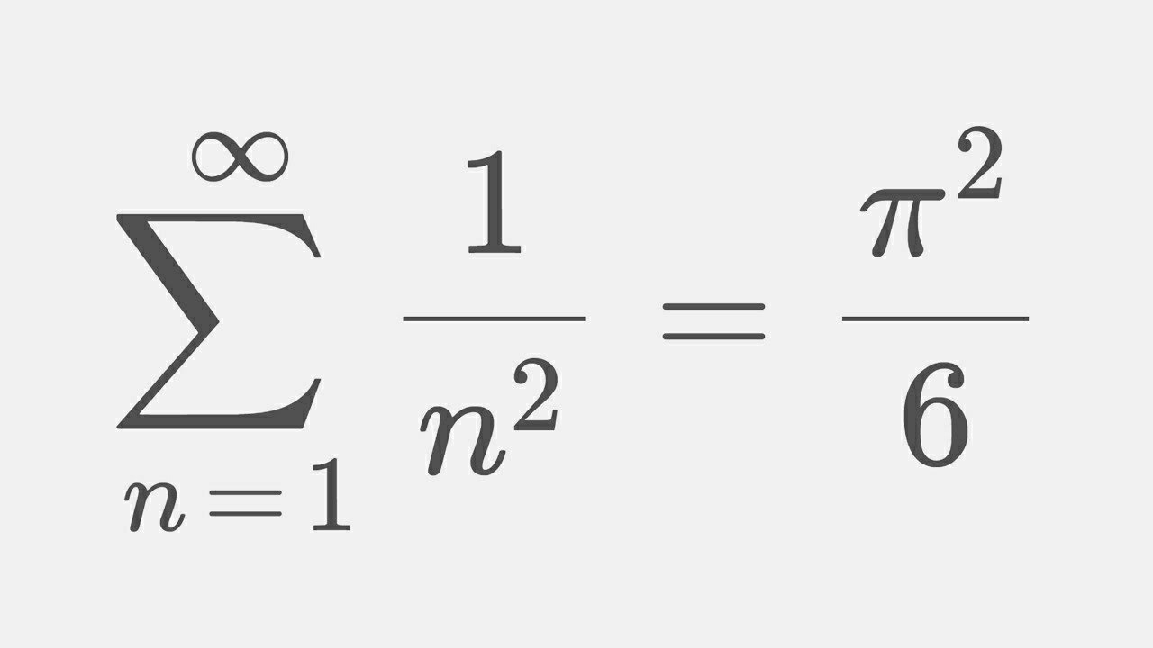 Basel problem proof by euler - YouTube