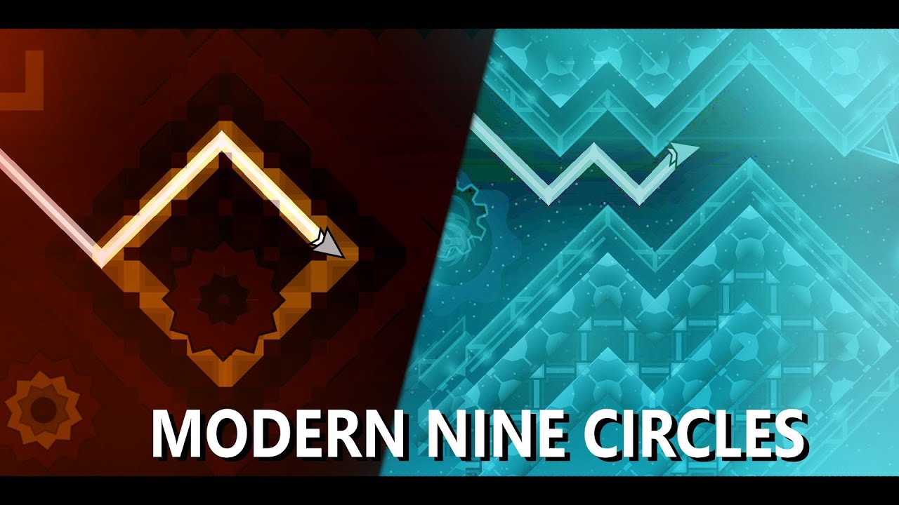 Making a MODERN NINE CIRCLES LEVEL | Geometry Dash - YouTube