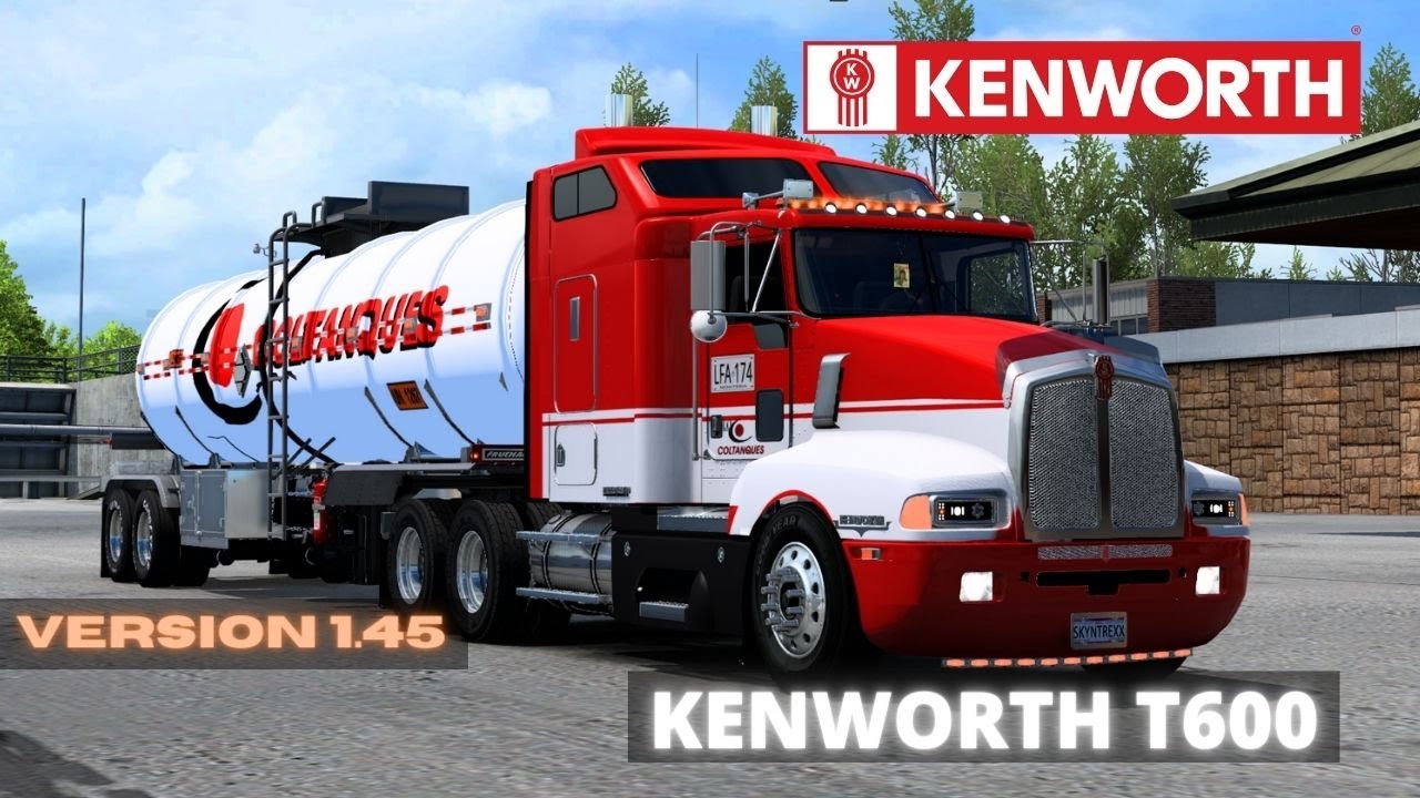 🚚🚛 Kenworth T600 for ATS 1.45 🔥 by Shaneke - YouTube