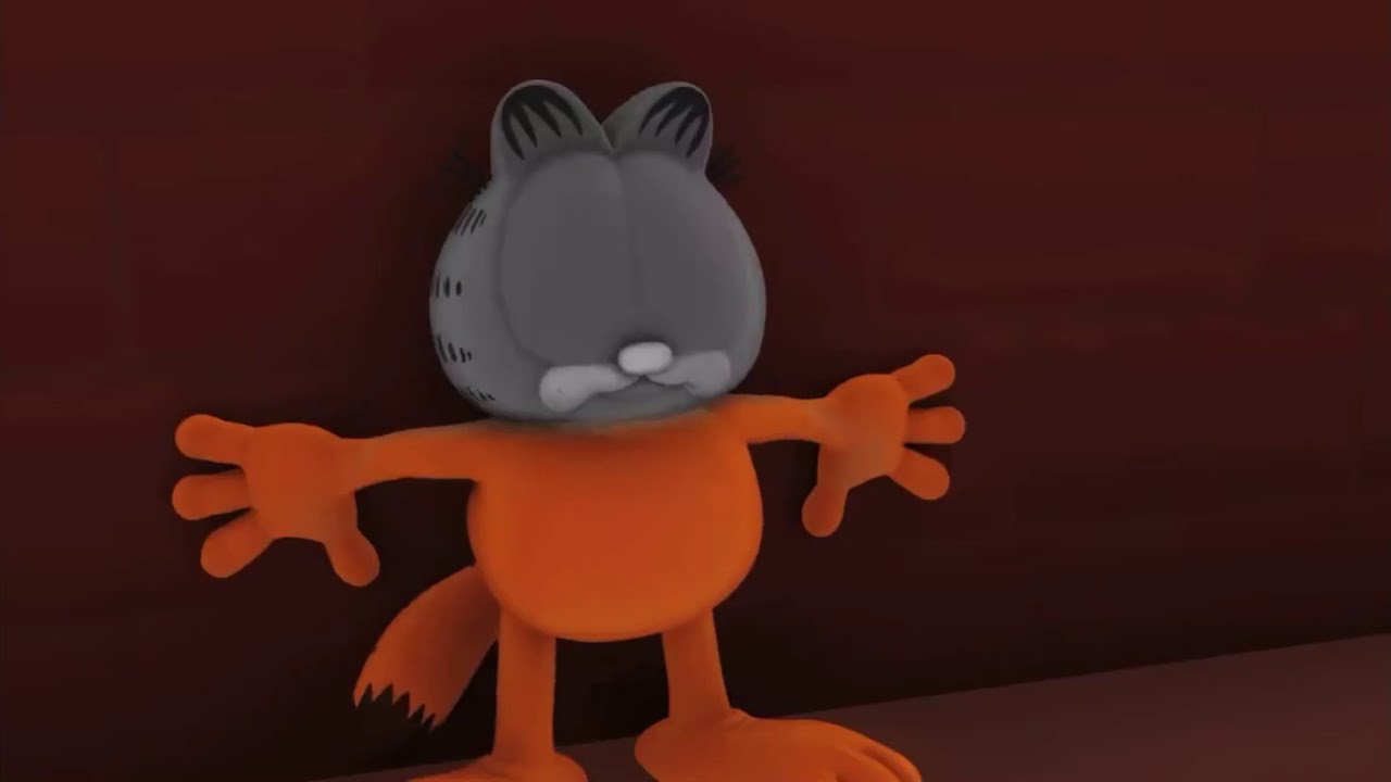 Garfield gets eaten out by a shit ton of dogs and dies - YouTube