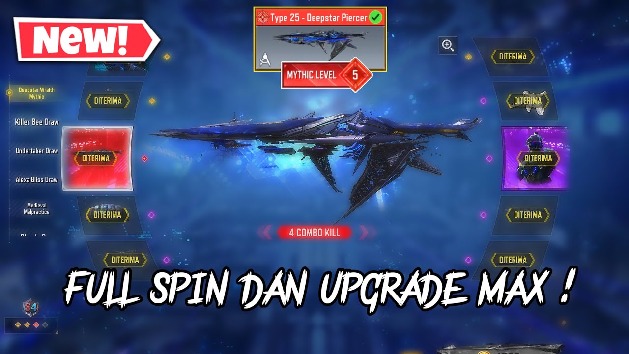 Full Spin Lucky Draw Mythic Type 25 Dan Upgrade Max | CODM - YouTube