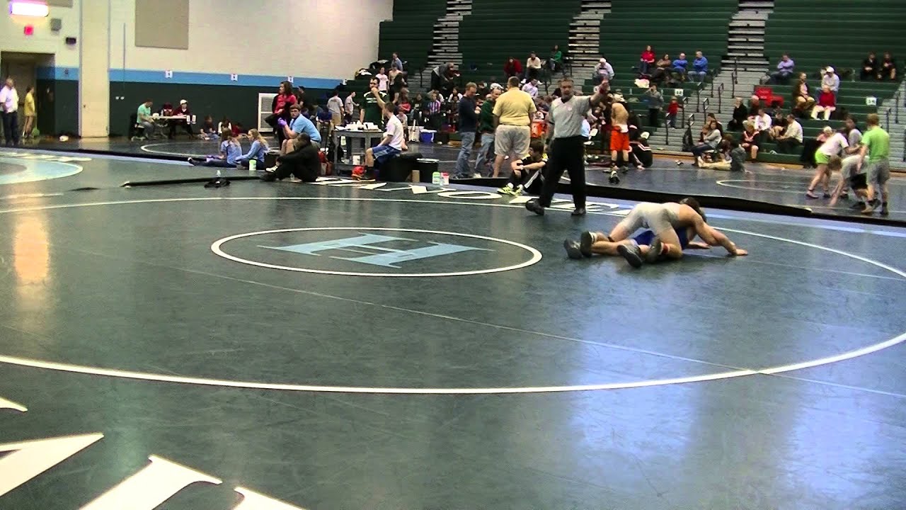 Steven Midkiff (Hickory Hawks) vs. Smithfield 01/04/14 138 lbs. - YouTube