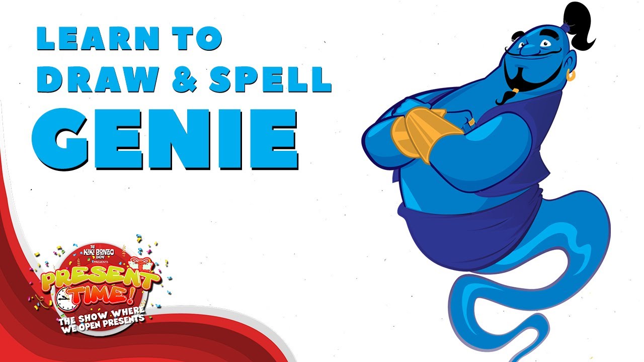 Learn to Draw & Spell GENIE | Present Time Show - YouTube