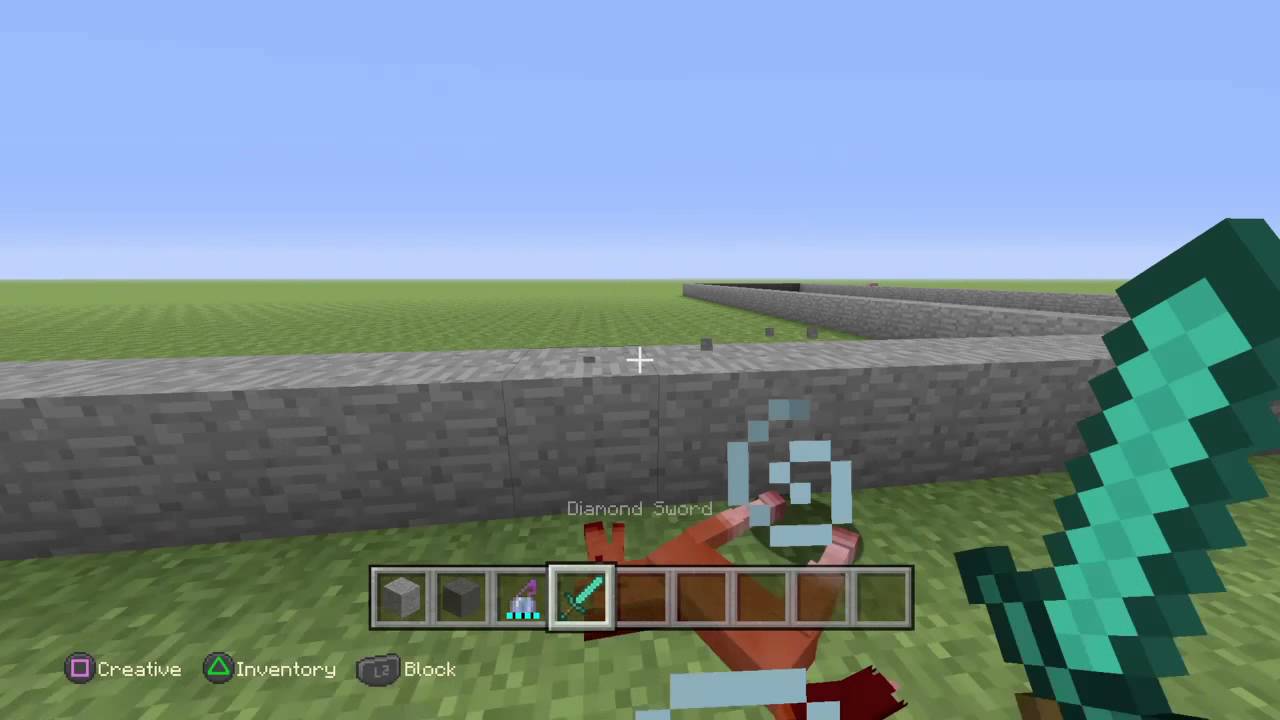 Minecraft PS4 Lets build a City 1 road layout - YouTube