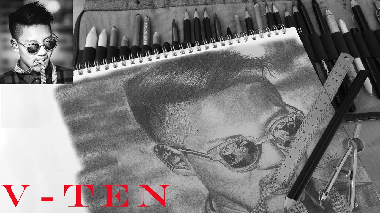 Drawing sketch of Vten (Samir Ghising) with Graphite pencil ️ ...