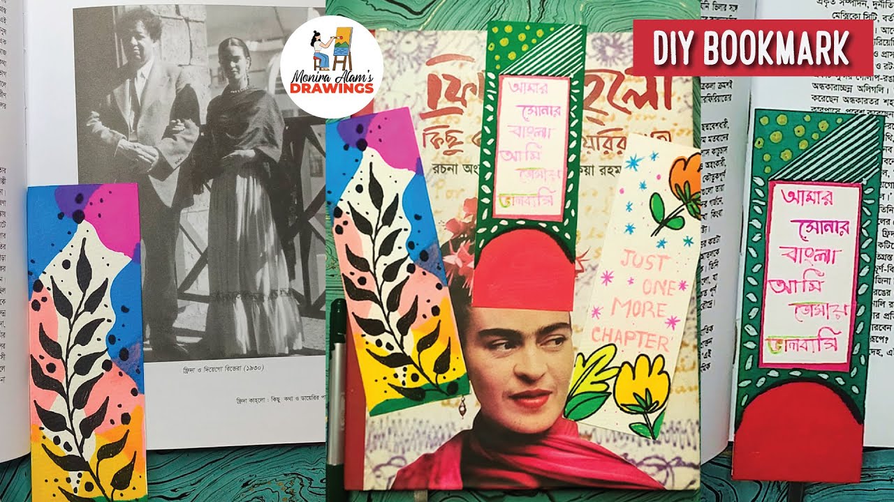 Bookmark making using Brush Pen | Easy DIY Bookmarks for Beginners ...