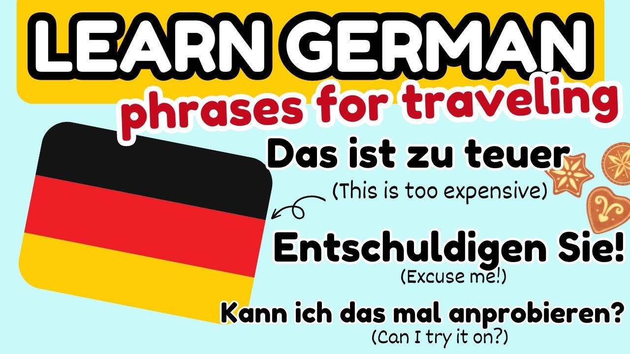 Useful GERMAN SENTENCES for EVERY Germany visitor to use in TRAVEL ...