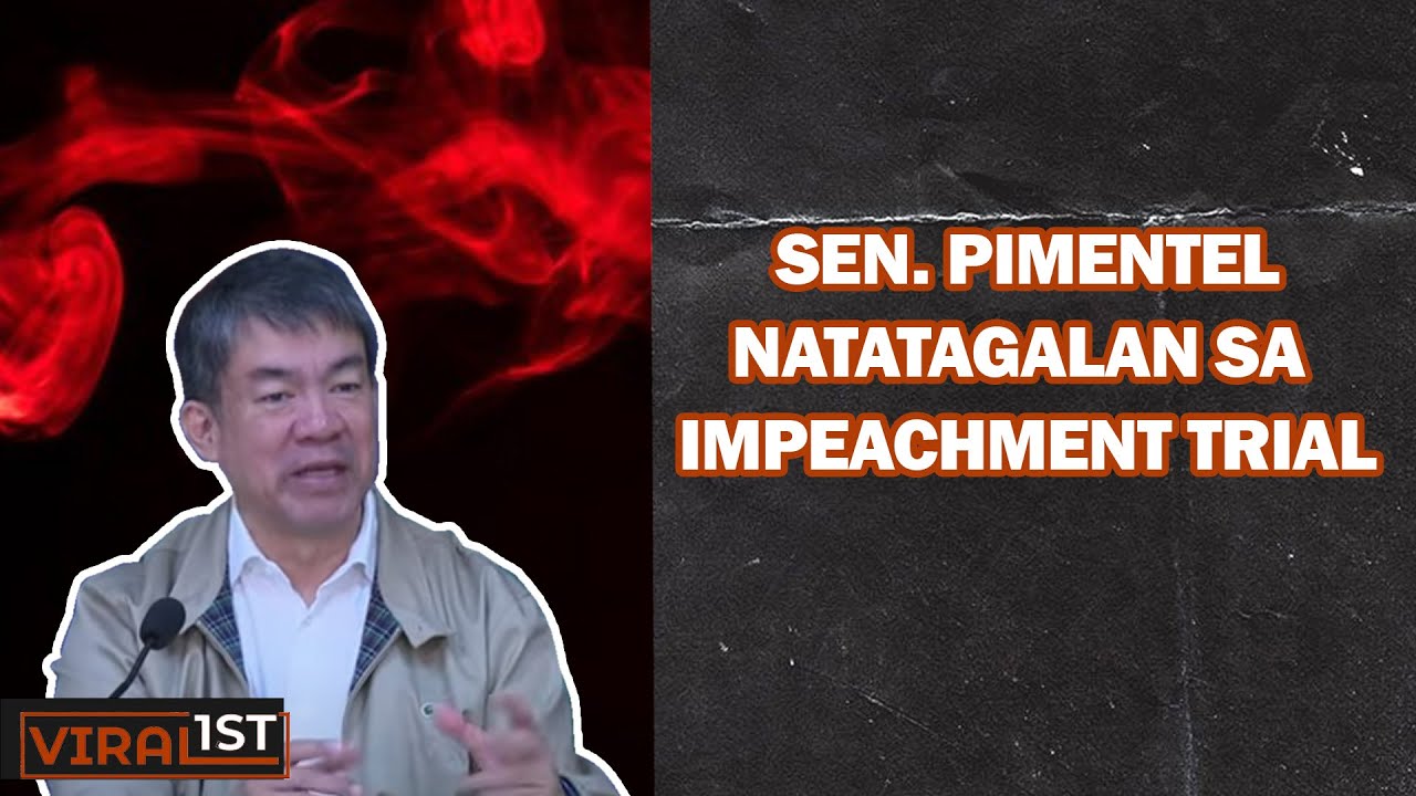 SEN. PIMENTEL NATATAGALAN SA IMPEACHMENT TRIAL NI VP SARA DUTERTE SA ...