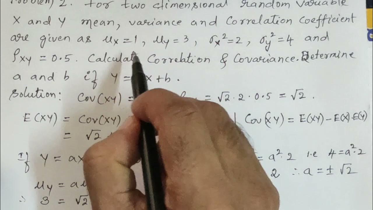 Bivariate Expectation part2|18EC44| Module 2|Class 6 - YouTube