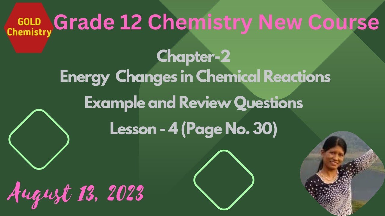 Grade 12 Chemistry New Course Chapter-2 Page 29 & 30 Example and Review ...