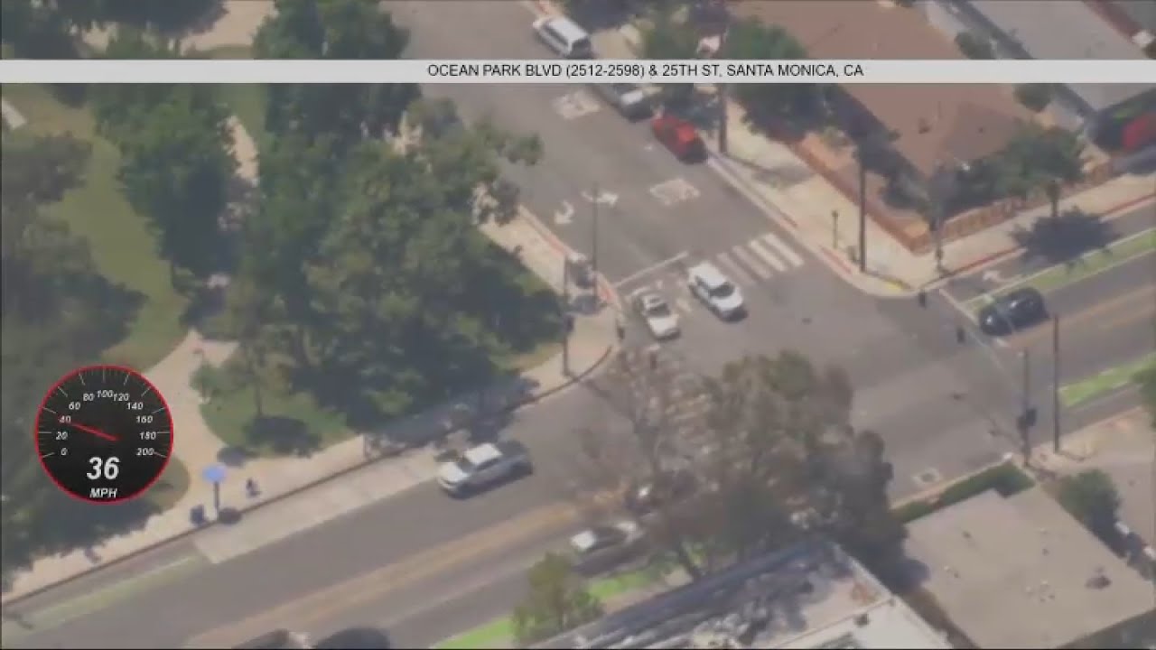 Watch Live: LAPD in pursuit a stolen pickup truck in Santa Monica area ...