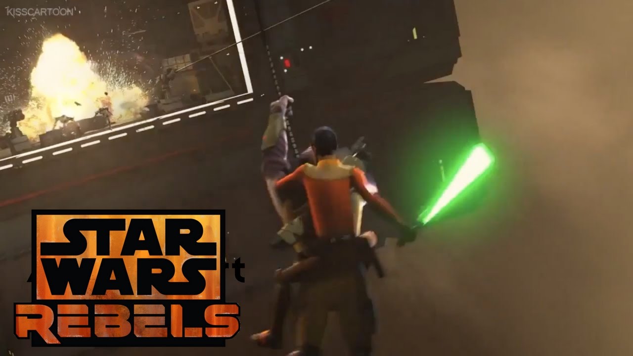Star Wars Rebels: The Ghost Crew Escape from Sentry Droids Part 2 - YouTube