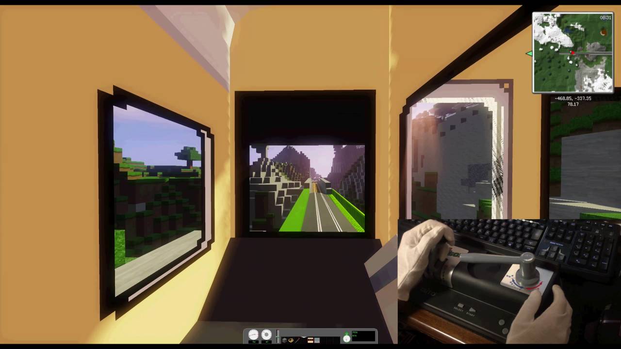 【マイクラ】RTM MODを電車でGoコントローラーで操作できるようにしてみた。 - YouTube