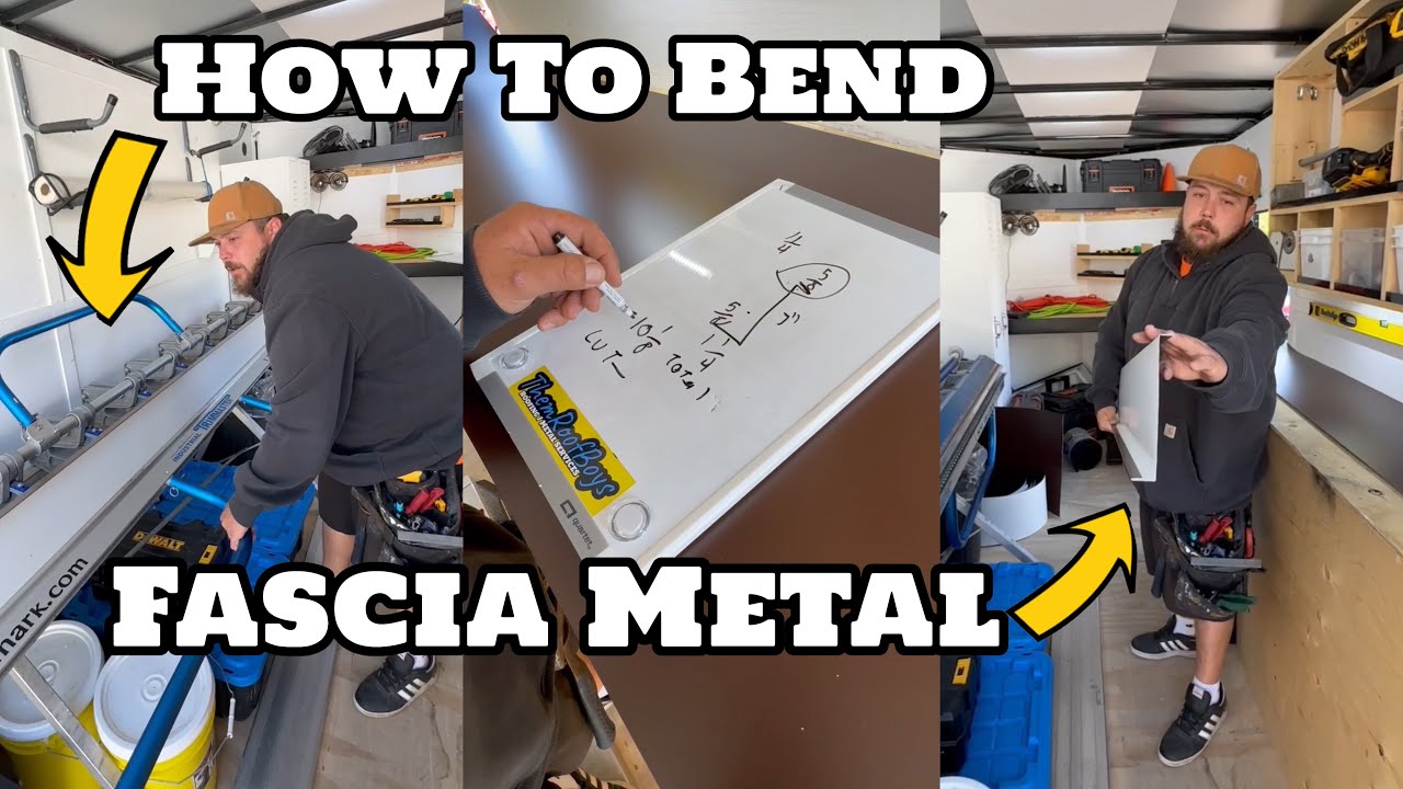 HOW TO Bend a Basic Gable Fascia #howto #metalwork #construction - YouTube