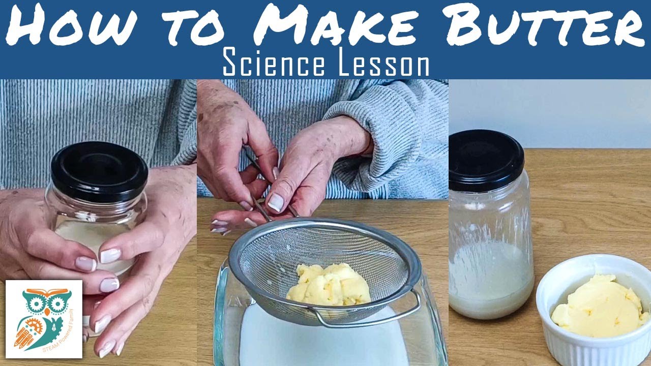 How to Make Butter in Jar - Yummy Kitchen Science for Homeschool or the ...