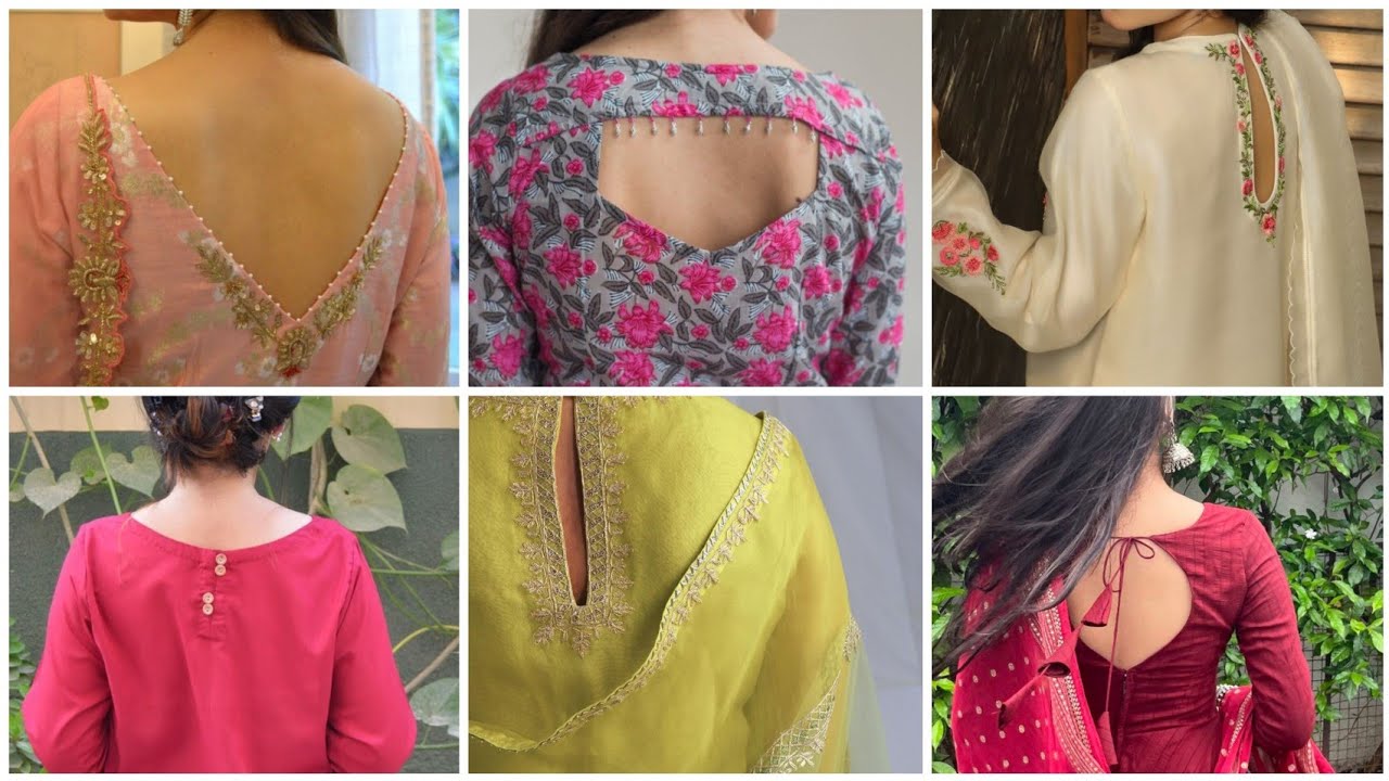 Beautiful & Gorgeous Back Neck Designs For Suit & Kurti | Back Neck ...