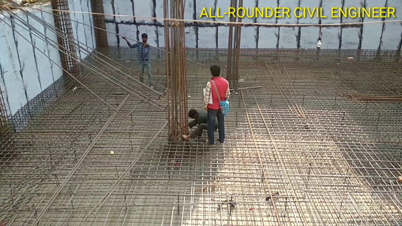 SITE VIDEO-RAFT FOUNDATION STEEL BINDING WITH DISCRIMINATION PART 1OF 2 ...