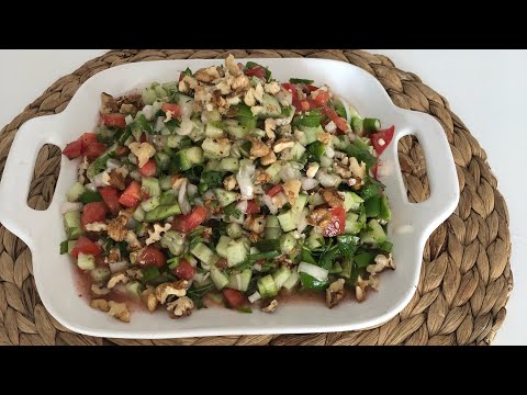 🥗GAVURDAĞI SALATASI YAPILIŞI🥗 lezzetli mi lezzetli👍👍